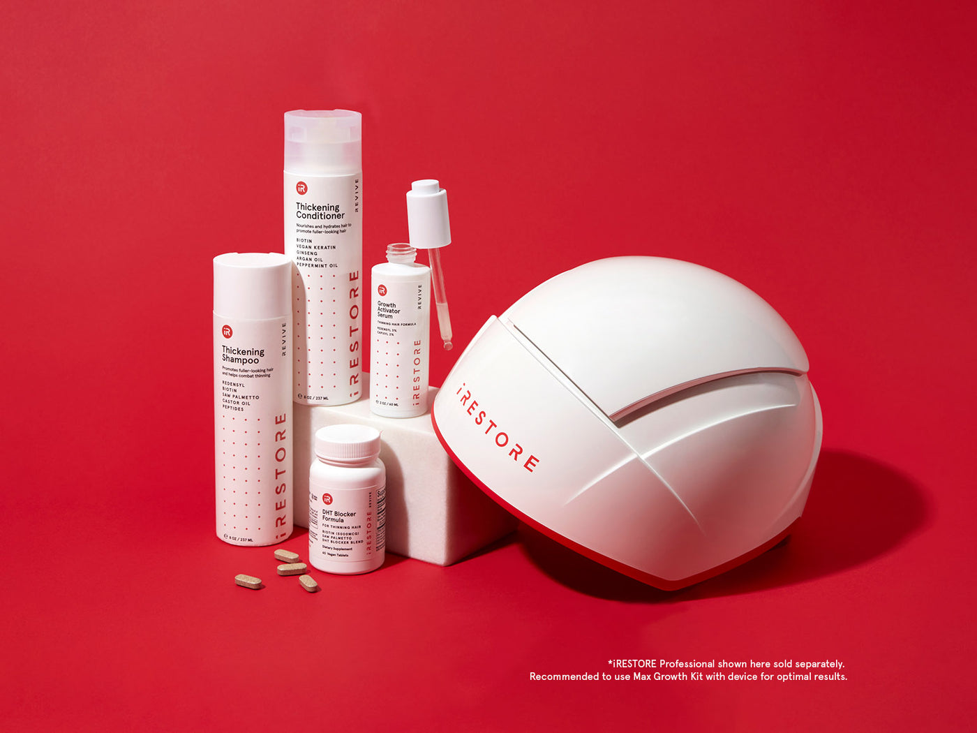 iRESTORE REVIVE MAX Growth Kit – Combat Hair Loss and Thinning Hair ...