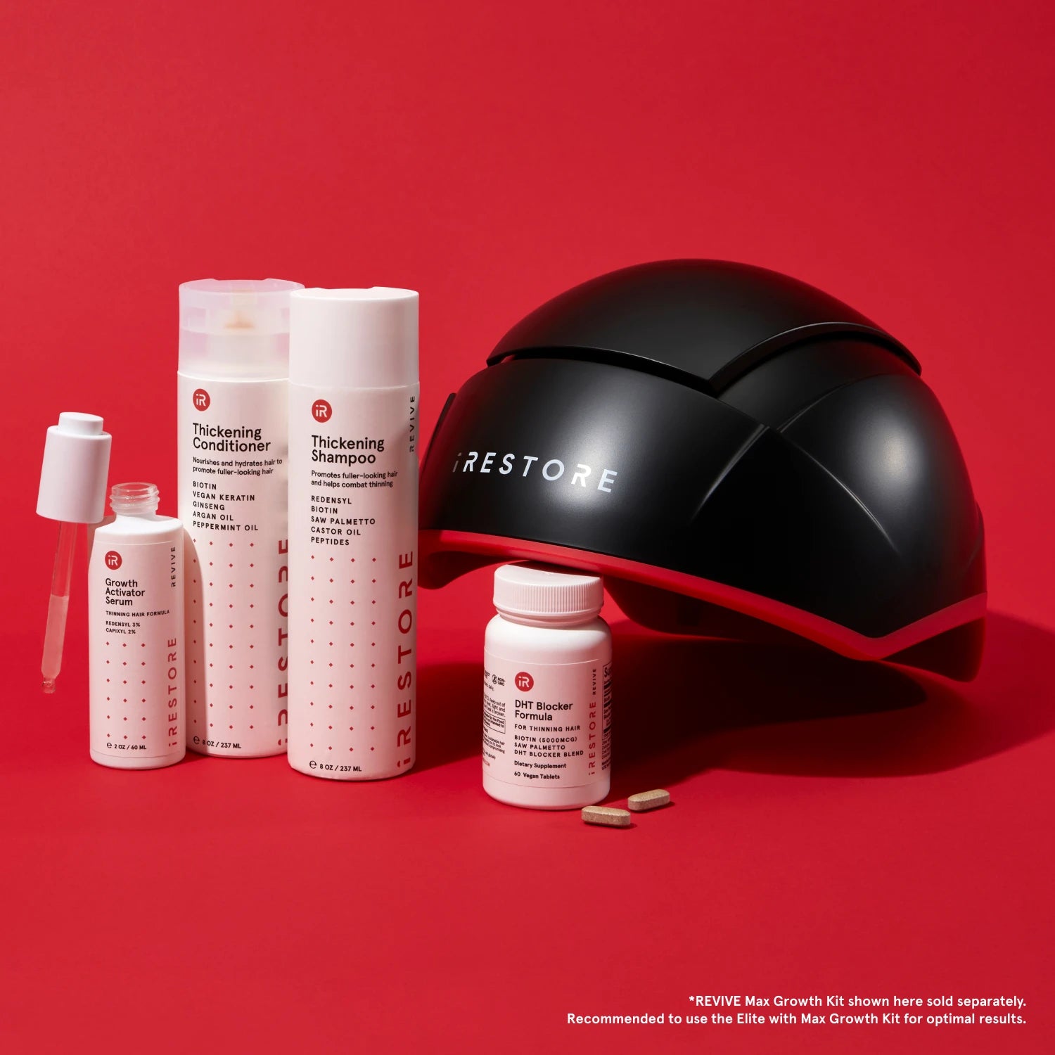 iRESTORE REVIVE MAX Growth Kit – Combat Hair Loss and Thinning Hair ...